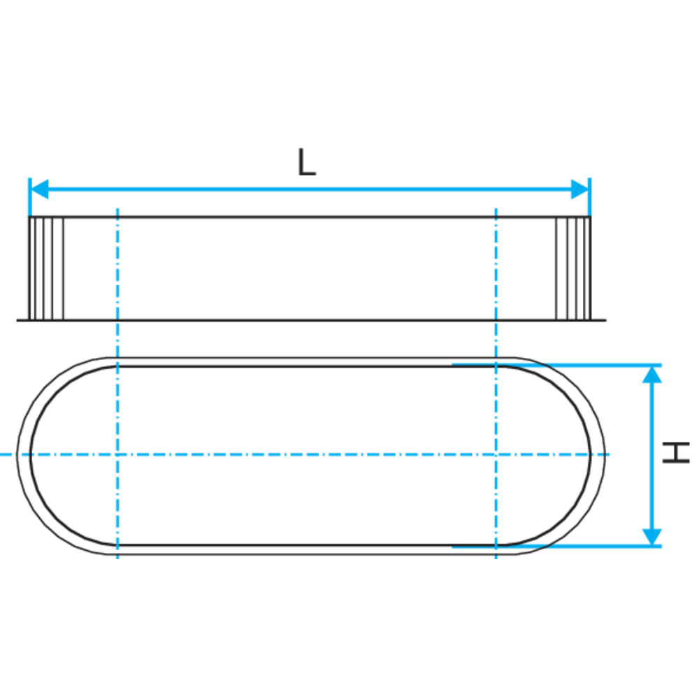 Oblong Male Plug: BMO - Oblong galvanised ductwork | Aldes