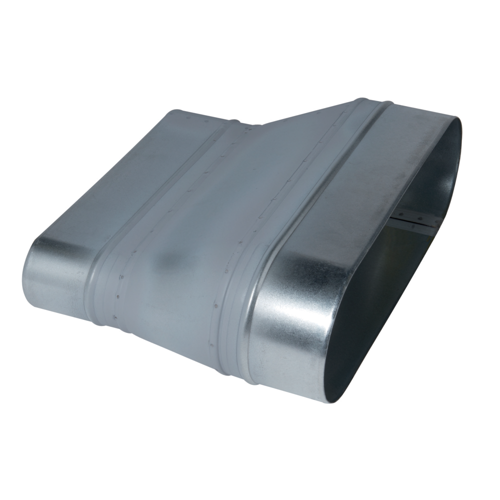 Oblong Tangent Reducer on flat duct section: ROTP - Oblong galvanised ...