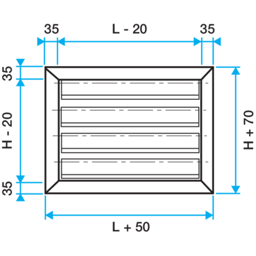 ATO 75 series - aluminium - Overpressure dampers | Aldes