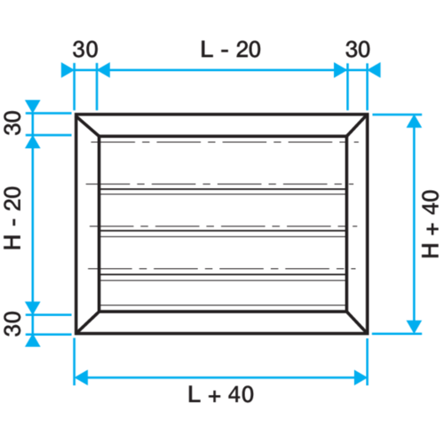 AVF 75 series - aluminium - Overpressure dampers | Aldes