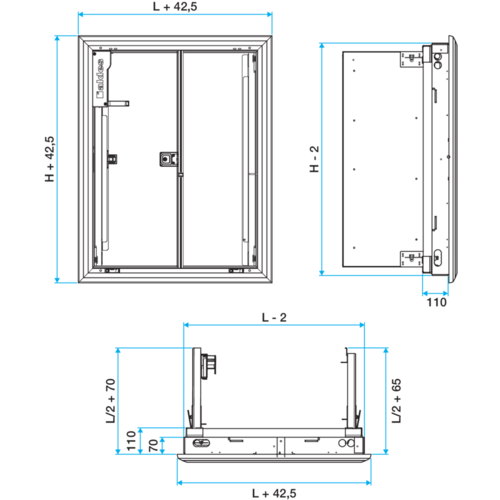 OPTONE "+ Grille" 2-flap - OPTONE dampers | Aldes